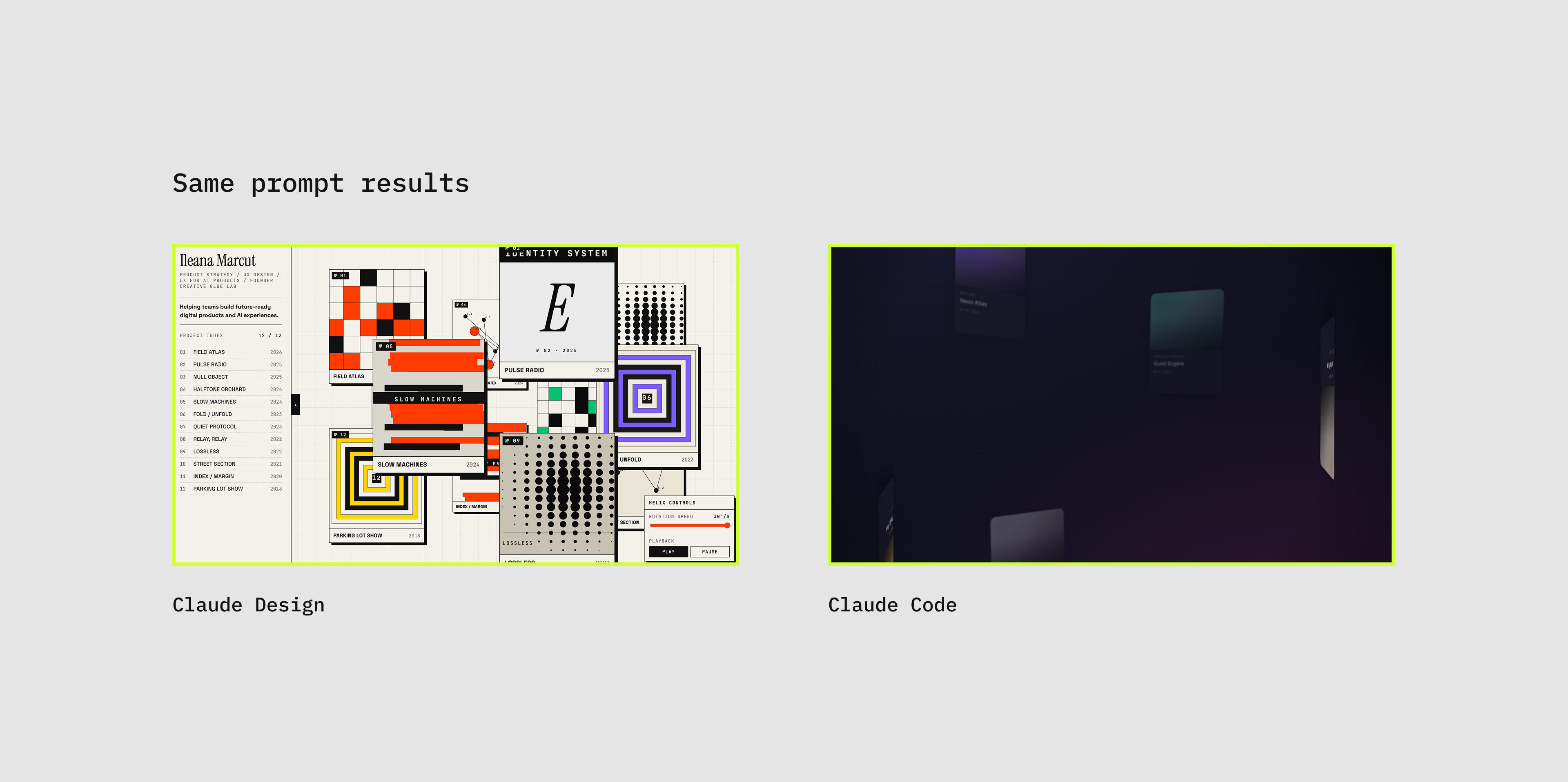 Claude Design: Building a 3D Helix Portfolio (Prompts to Replicate Inside)