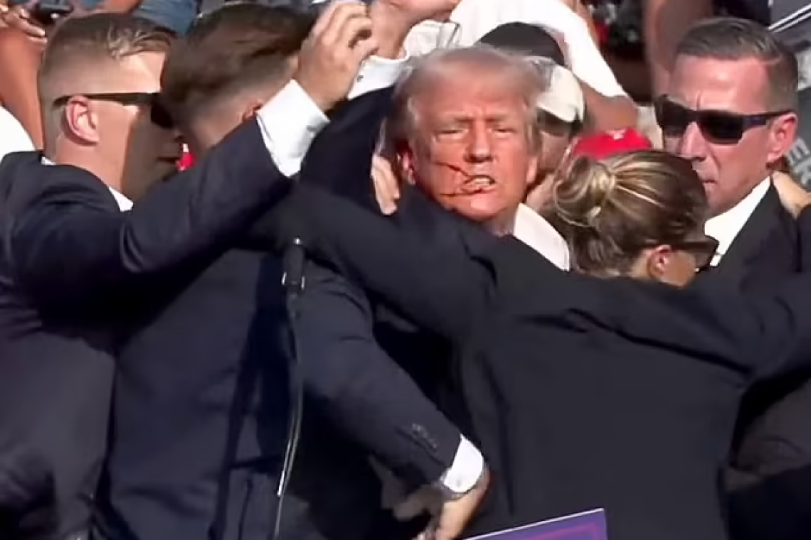 PRESIDENT DONALD TRUMP SHOT **** IN PENNSYLVANIA