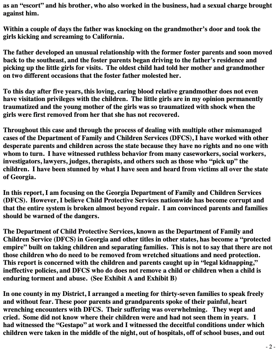 "Legal Kidnapping": The Department of CPS "is Built on Taking Children ...