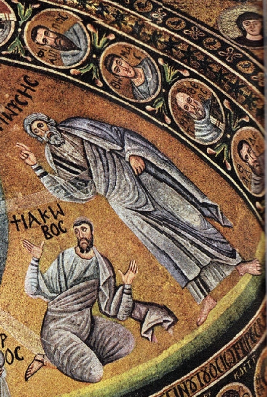 The Transfiguration mosaic at Sinai - by Amelia McKee