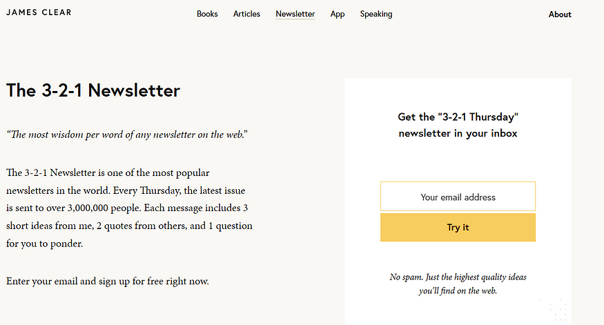 Why James Clear’s 3–2–1 Newsletter is a Masterclass for Any Writer (And ...