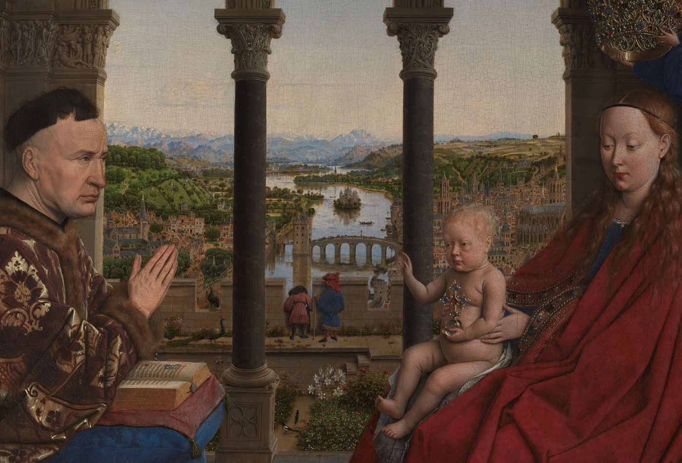 Exploring van Eyck's Madonna of Chancellor Rolin up close