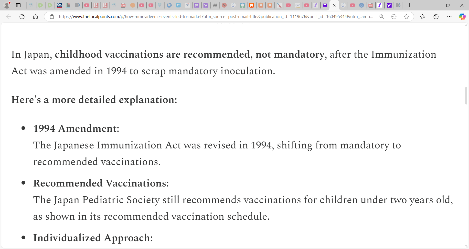 Japan's shift from MANDATORY childhood vaccines to attend school to ...