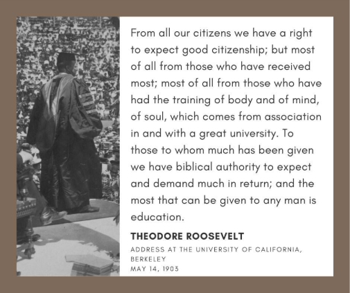 Wednesday Wisdom - by Theodore Roosevelt Center