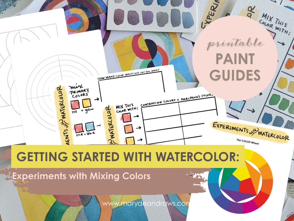 Getting Starting with Watercolor, Lesson 2: Experiments with mixing colors