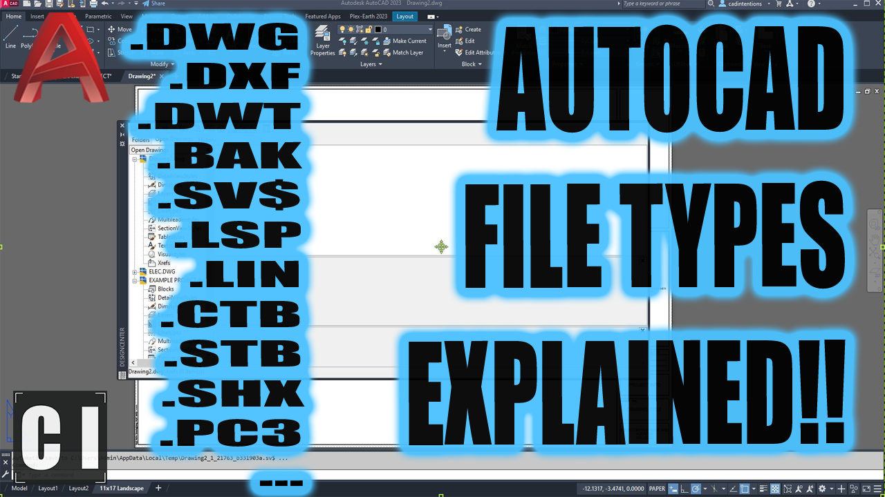 AutoCAD FILE TYPES Explained! (Bonus Cheat Sheet Download)