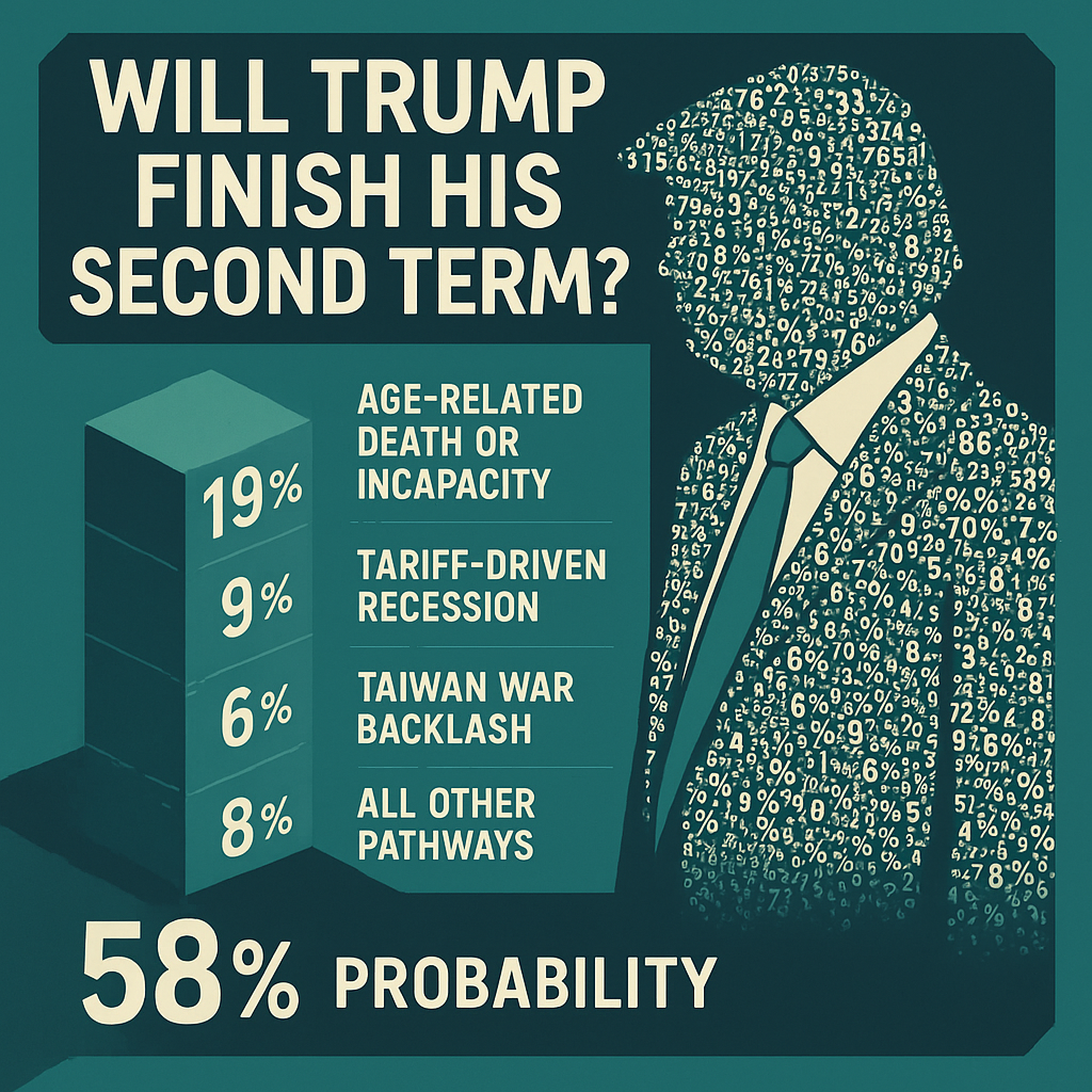 Will Trump Finish His Second Term? Forecast Model Odds (2025-2029)