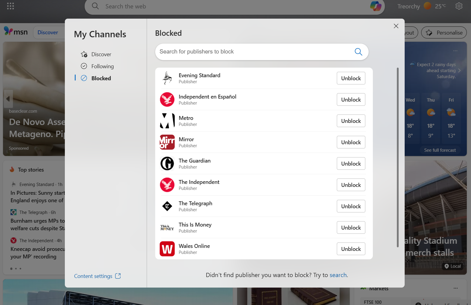 How to switch off the Microsoft Start news feed on every new tab on a ...