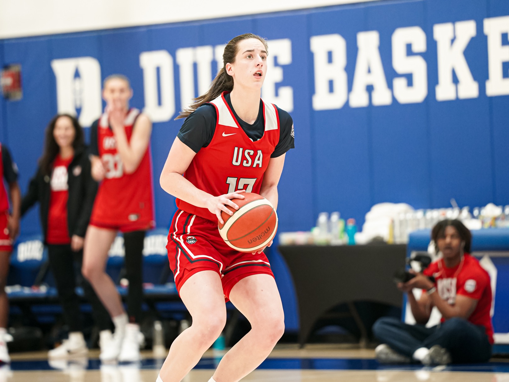 Caitlin Clark Back at 100% and Smiling in First Organized Team USA Practice