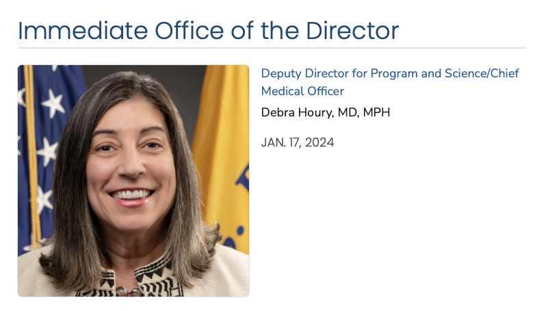 Breaking News: Top CDC scientist resigns. Dr. Debra Houry had "a long ...