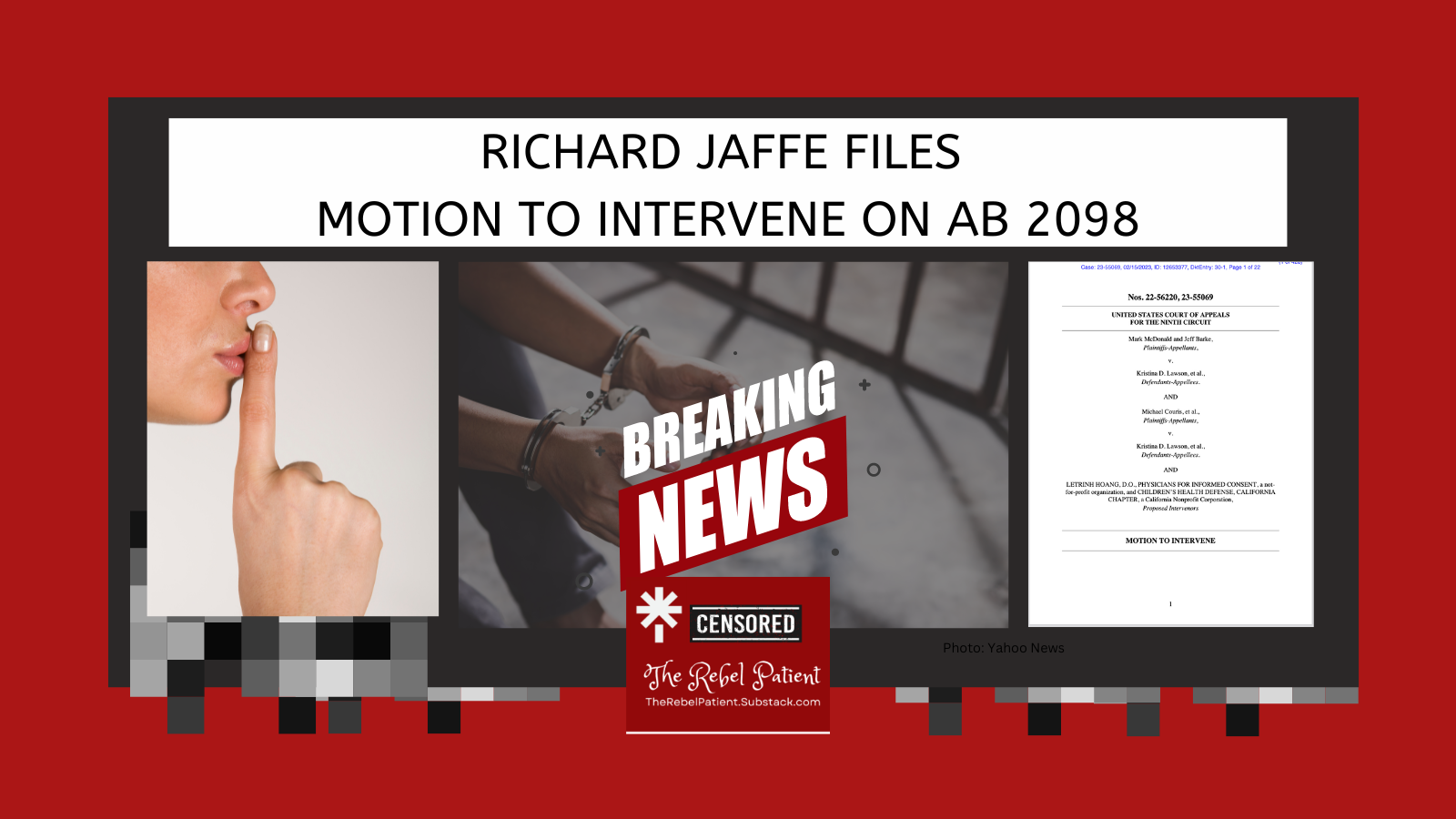 Atty. Jaffe Provides Major Update and Breaking News in the AB 2098 Battle
