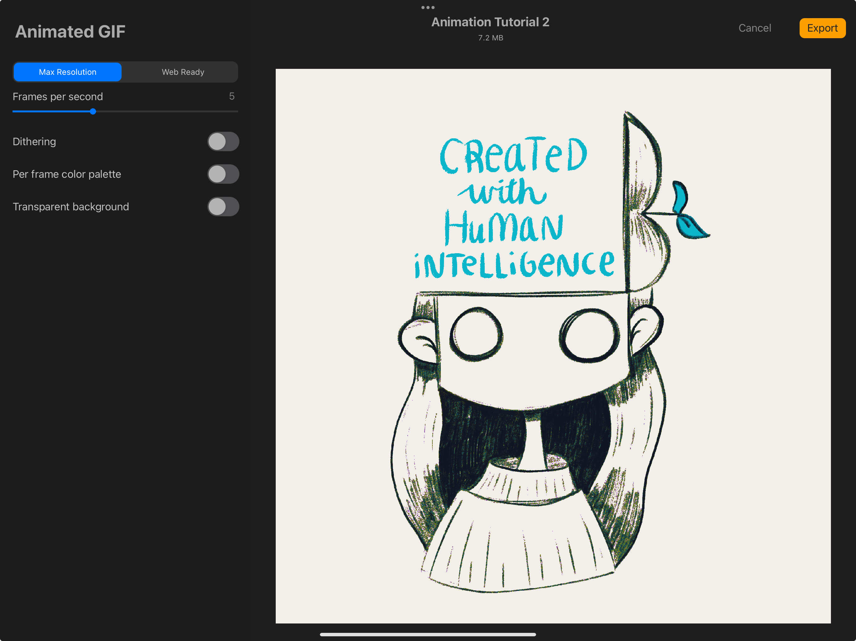 Procreate Tutorial: Exporting Animations - by Jenni Macklin