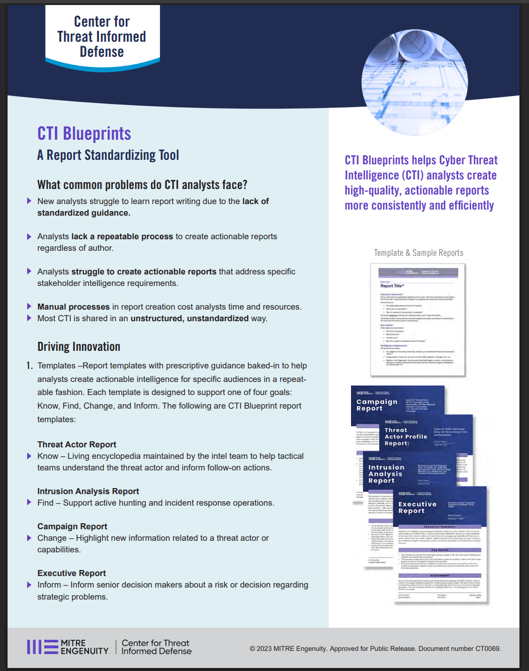 CTI: Cyber Threat Intelligence Report Authoring Templates & Tools