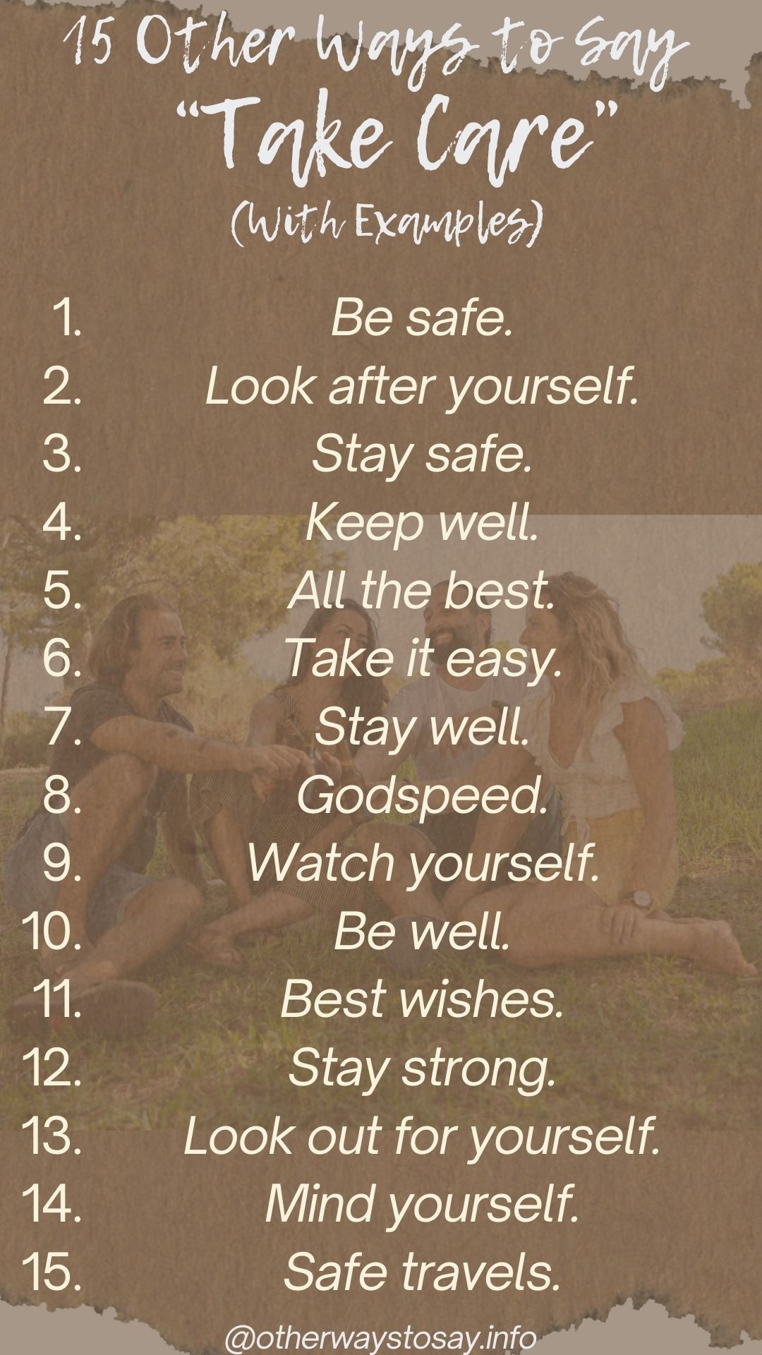 15 Other Ways to Say “Take Care” (With Examples)