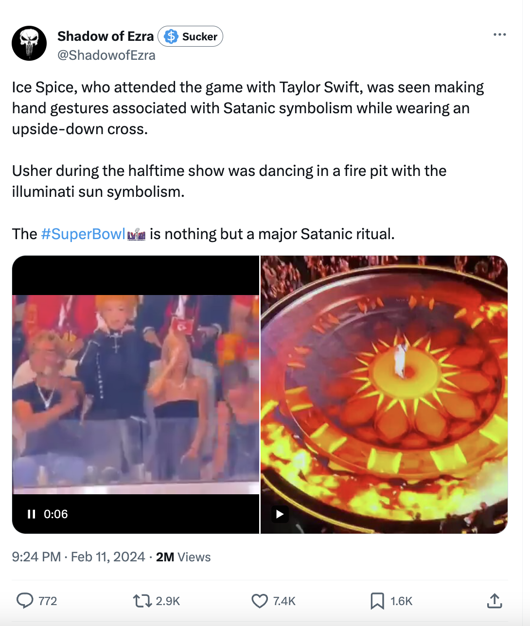 How Did We Worship Our Lord Satan At The Super Bowl This Year?