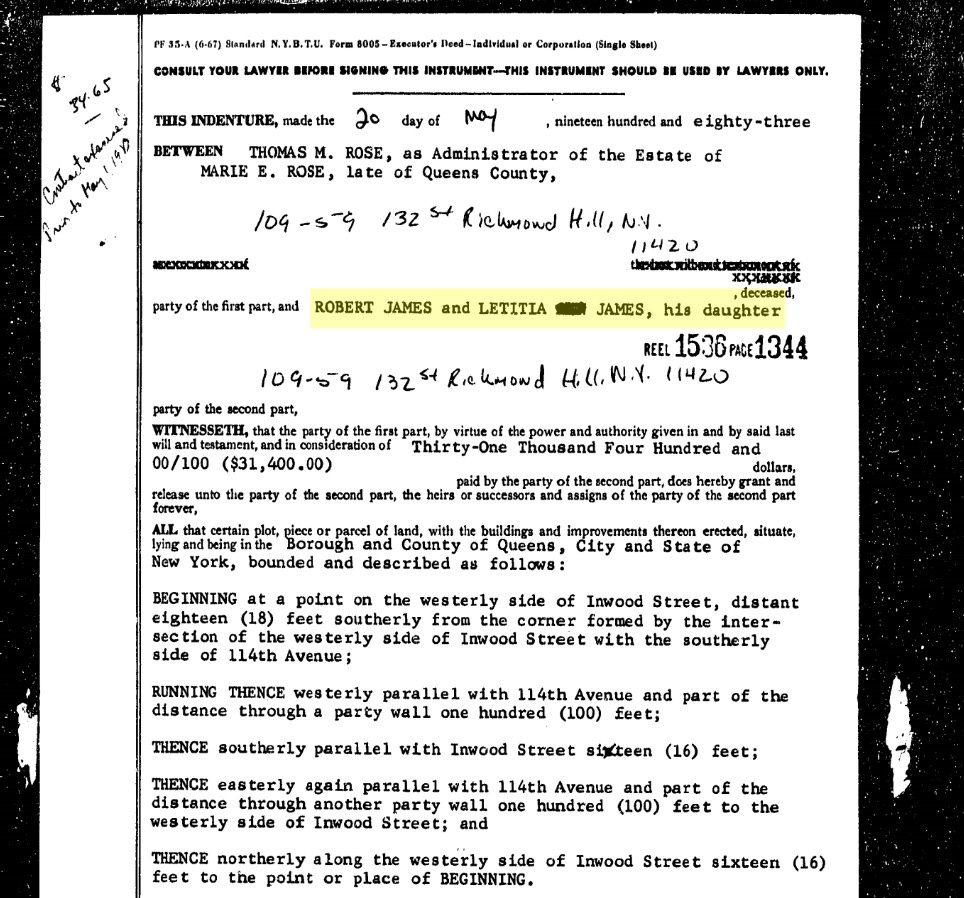 Mortgage Fraud Alert: Did Letitia James Marry Her Father?