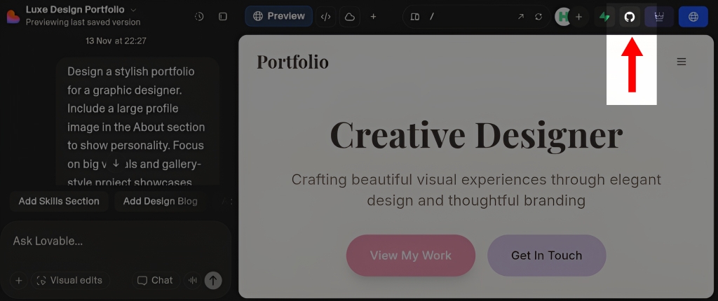 🌐💓 Lovable: Launch Your Website