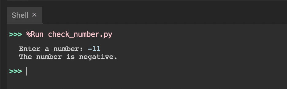 Check if number is negative or positive with Python