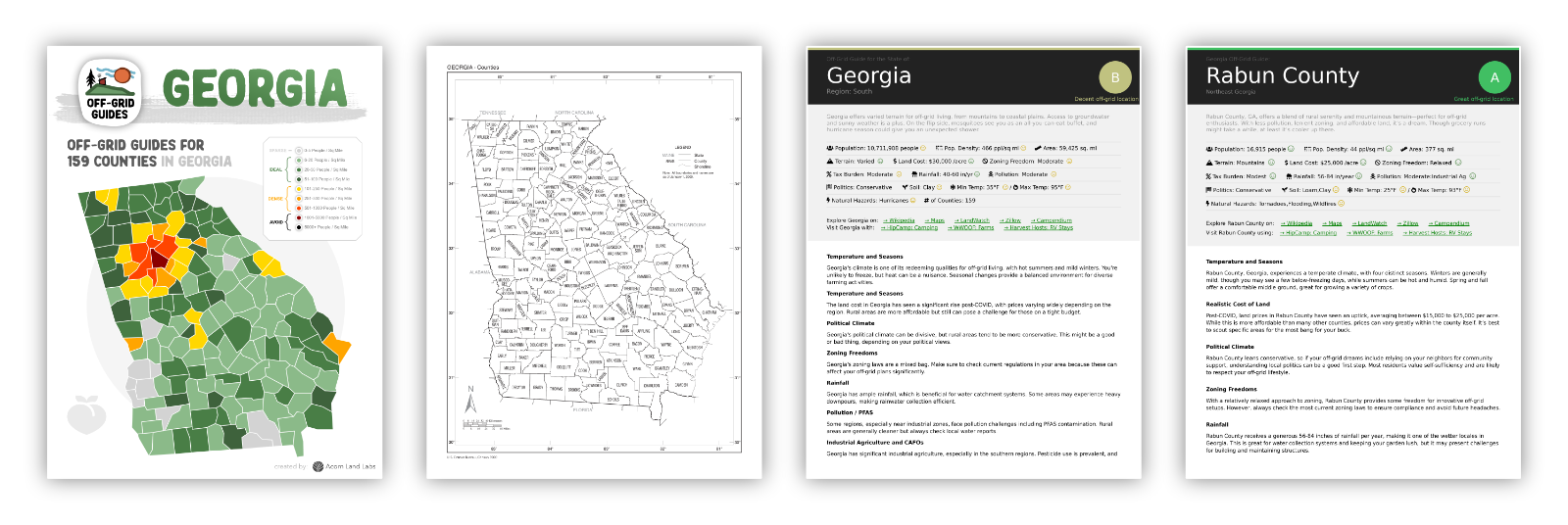 Off-Grid Ratings for All 50 States + All 3143 Counties