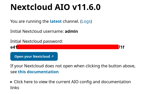 Installing Nextcloud AiO = All-in-One - by Karl William
