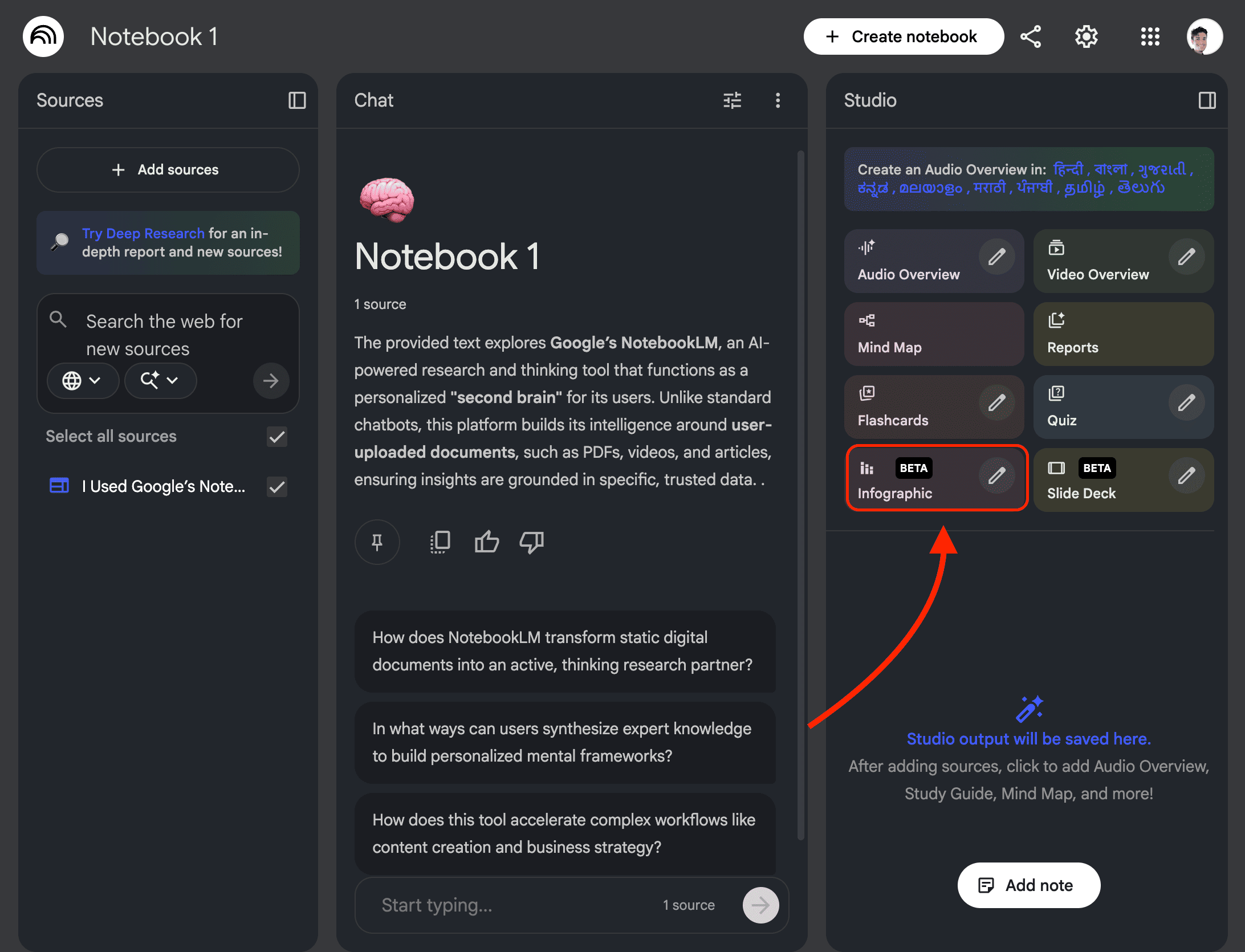 How I Use NotebookLM to Create Infographics and Learn 10X Faster (With ...