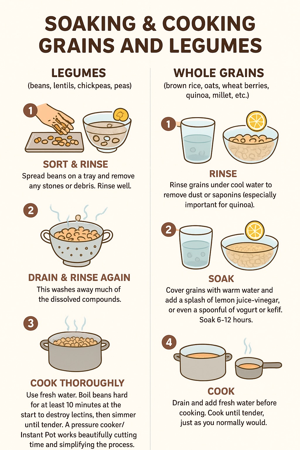Soaking and Cooking Grains and Legumes: A Simple Guide to Safer, Easier ...