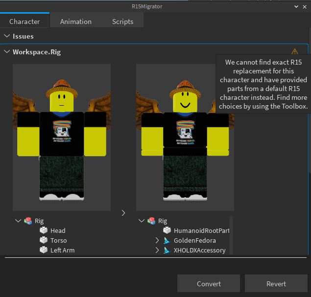 Roblox Classic and R15 Migrator: The past to the future