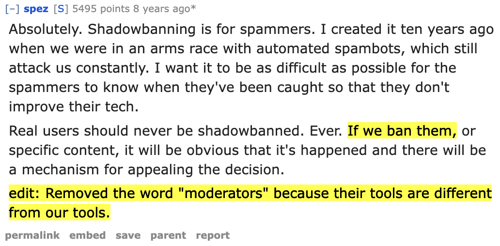 Shadow Bans Only Fool Humans, Not Bots - by Robert Hawkins