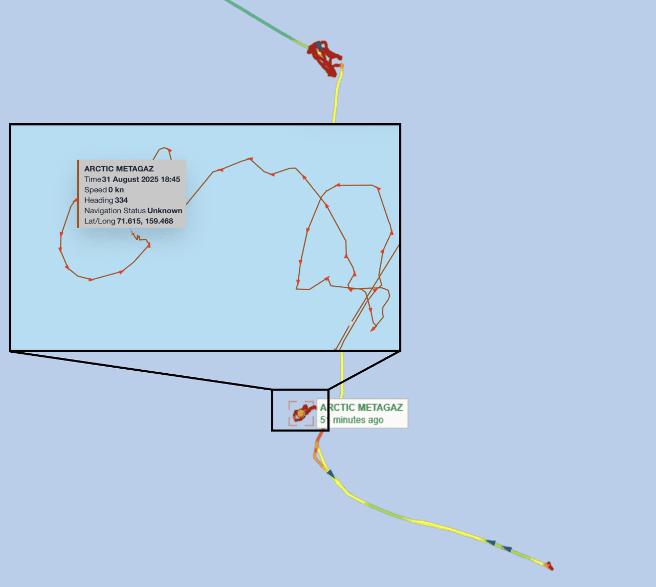 Explosion Sinks LNG Shadow Fleet Carrier 'Arctic Metagaz'
