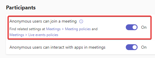 Teams Security Baselines: External User Access