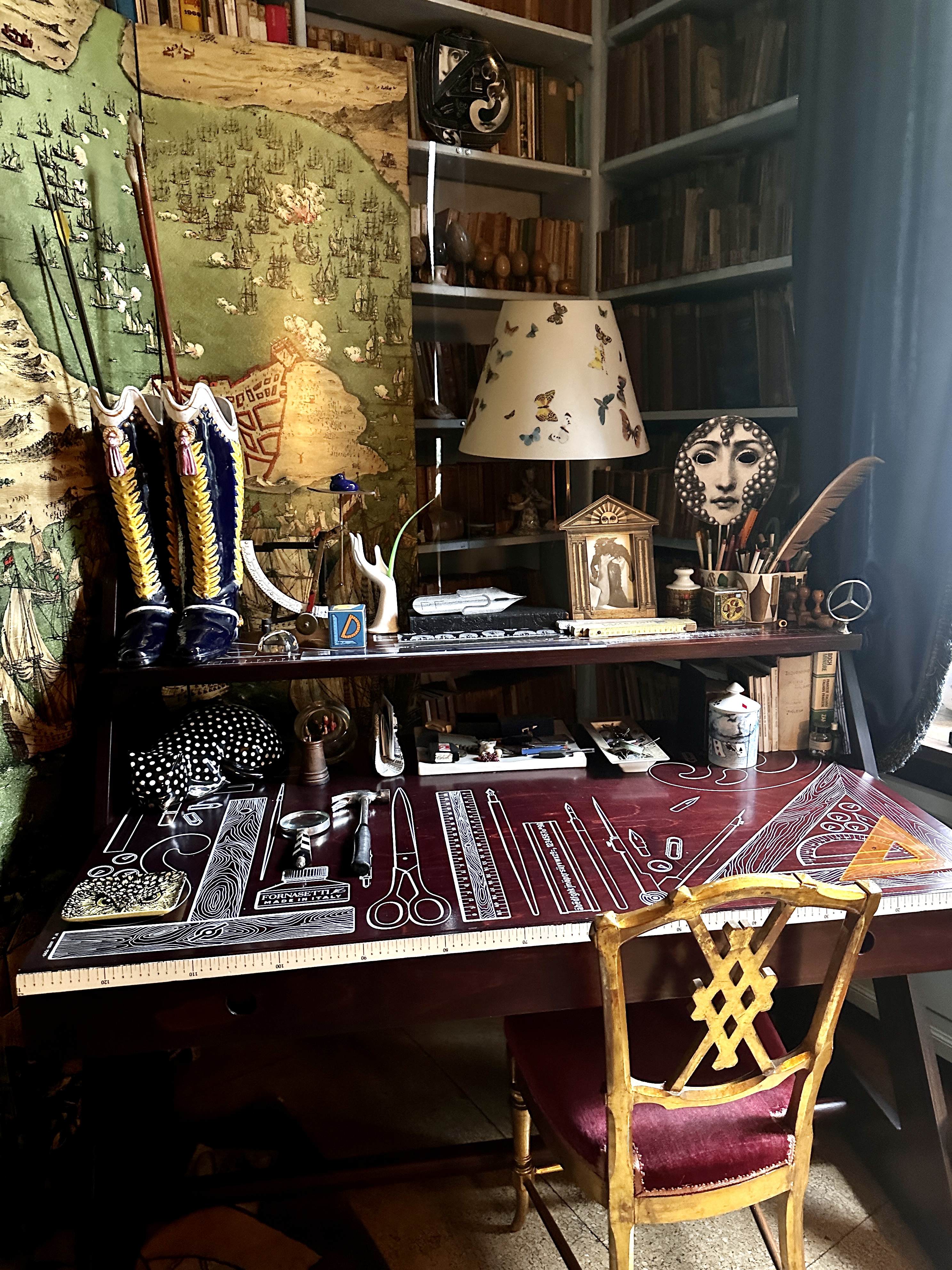 A Private Tour of Piero Fornasetti's House in Milan
