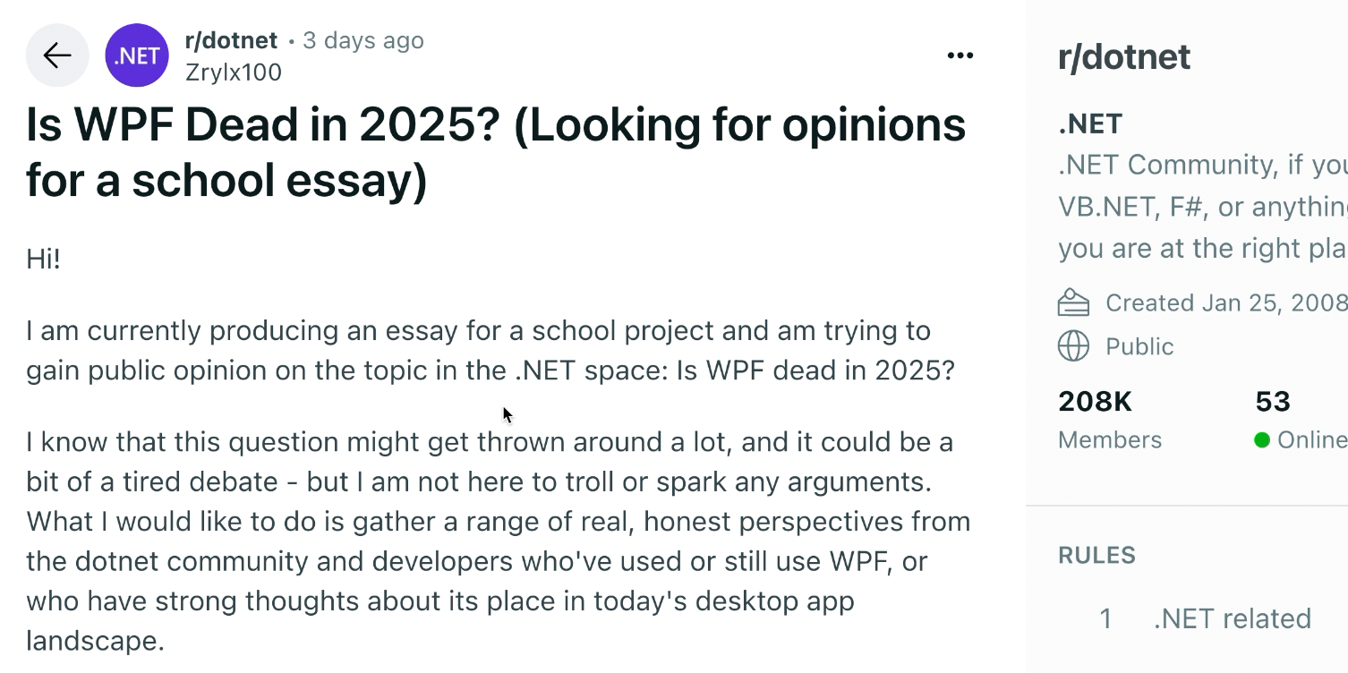 The state of WPF in 2025 - Ed Andersen