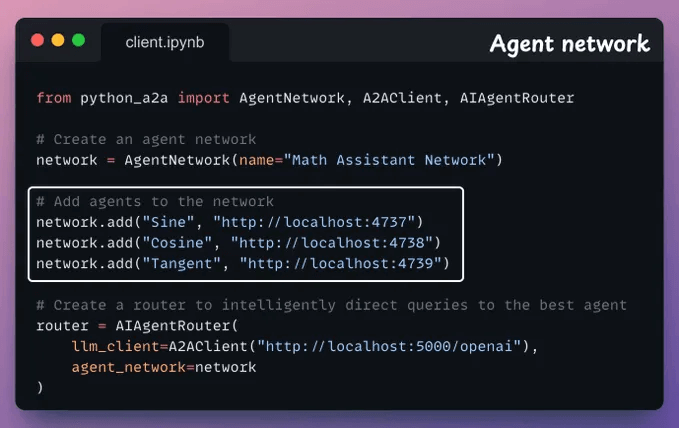 Build a Multi-agent Network with Agent2Agent Protocol