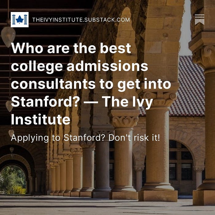 Stanford: Here is what they look for in a successful applicant. — The ...