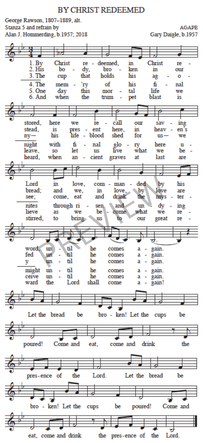 Songs for Maundy Thursday