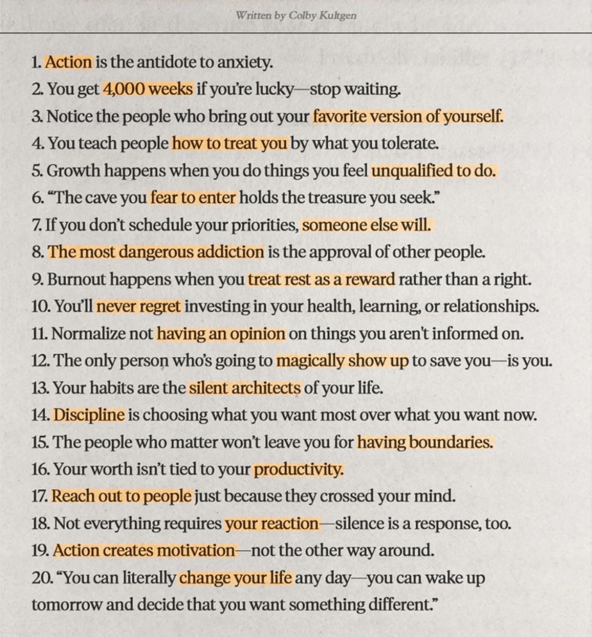 Sarah MacDonnell on Substack: "20 Sentences I Wish I’d Read Sooner In Life"