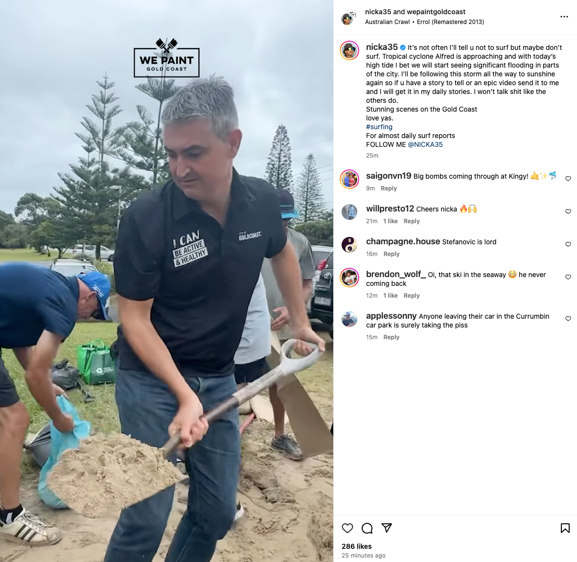 SPECIAL EDITION: GC related Cyclone Alfred and weather live links