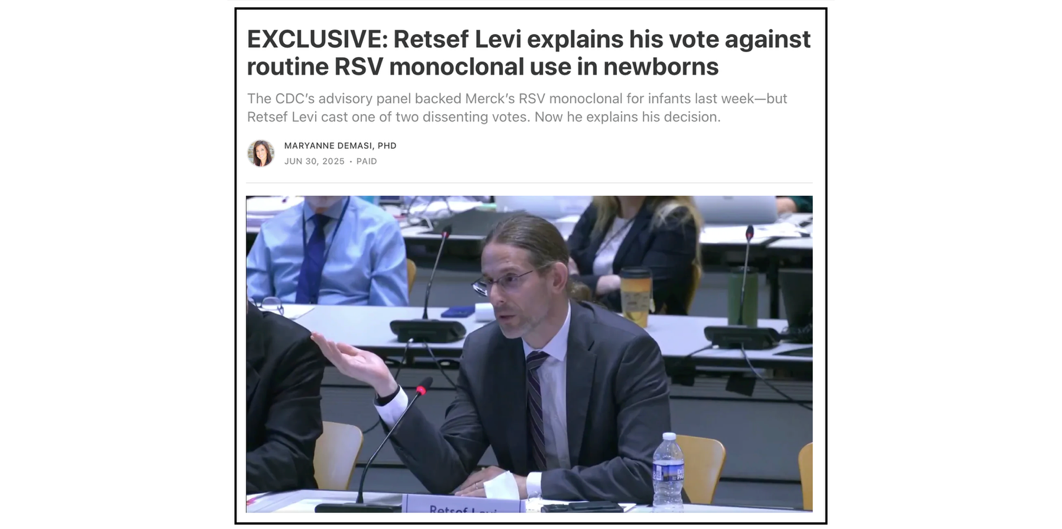 BREAKING: ACIP launches sweeping Covid-19 vaccine review under Retsef Levi