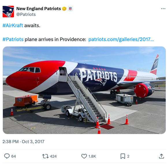 Analyzing NFL team charter flight patterns