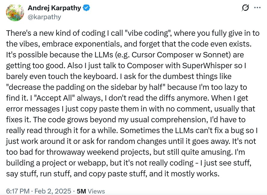 Andrej Karpathy’s Guide to Vibe Coding