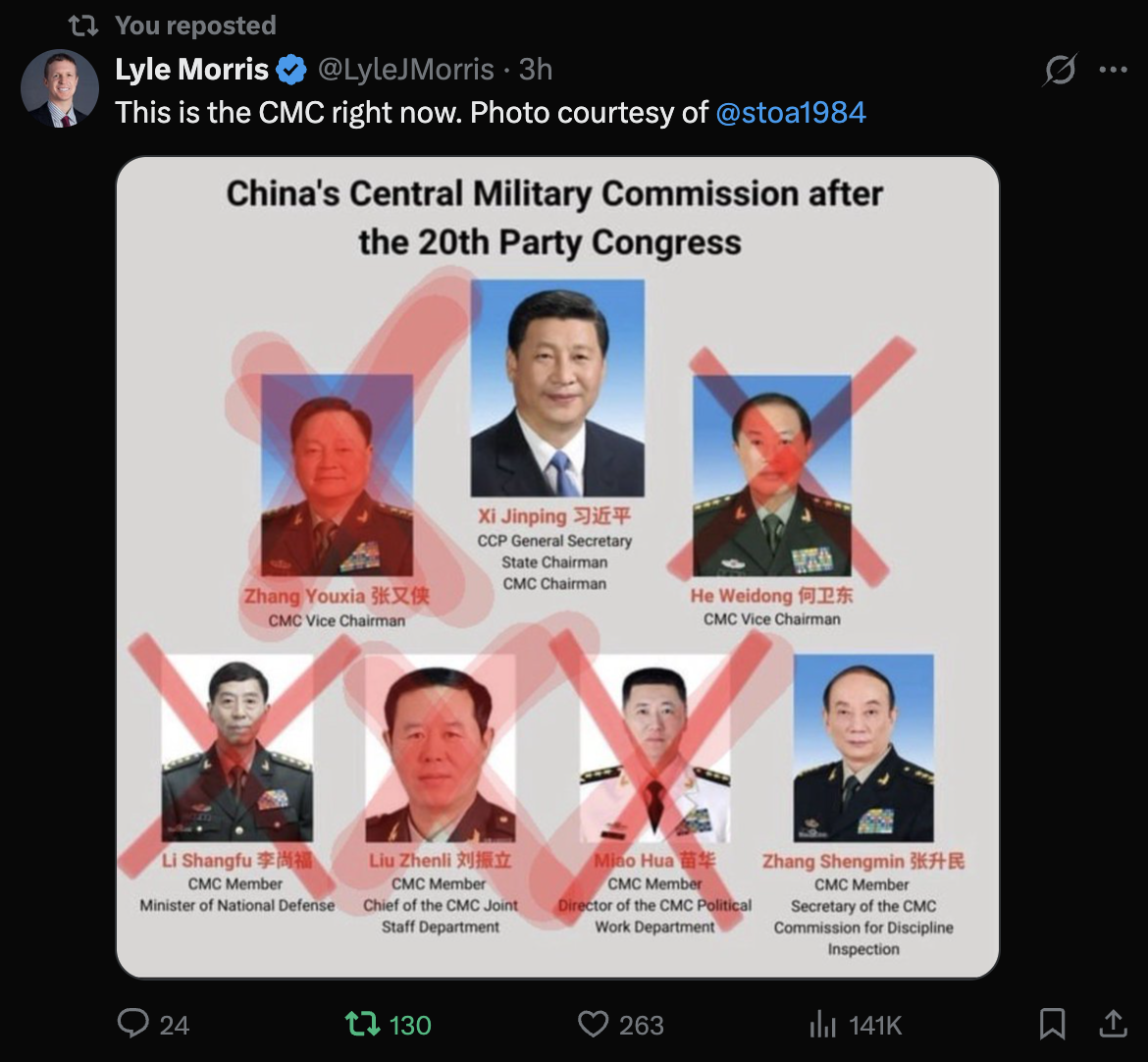 And then there was one: Thoughts on Zhang Youxia's Purge