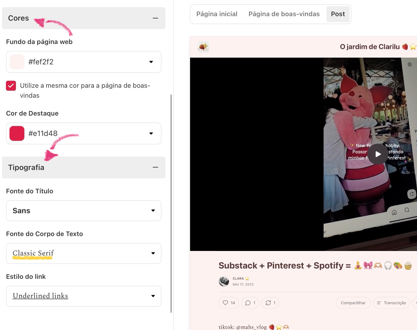 Como mexer no Substack - tutorial - by Clara ⭐️