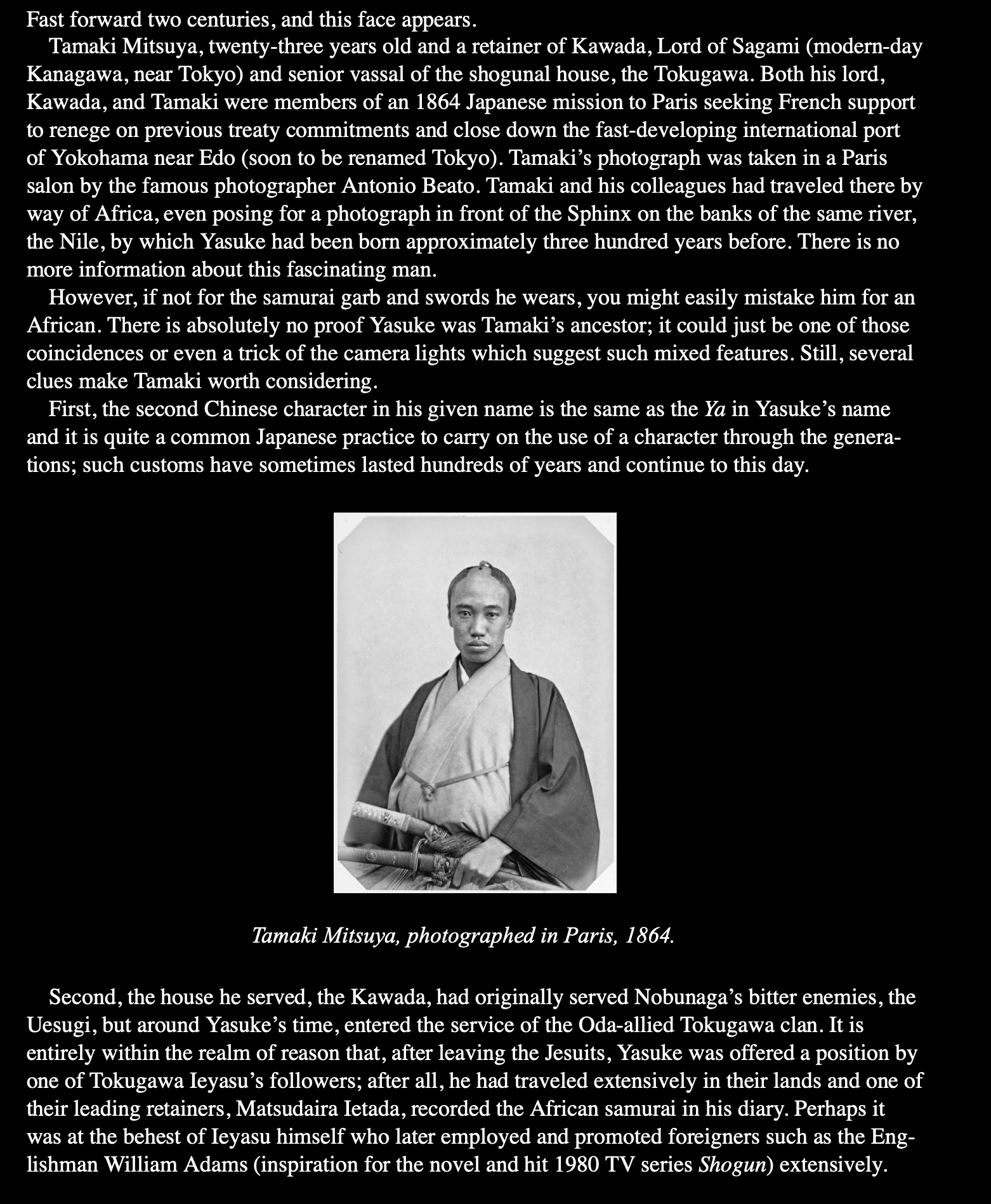 Yasuke: African Samurai, Myth, or Neither?
