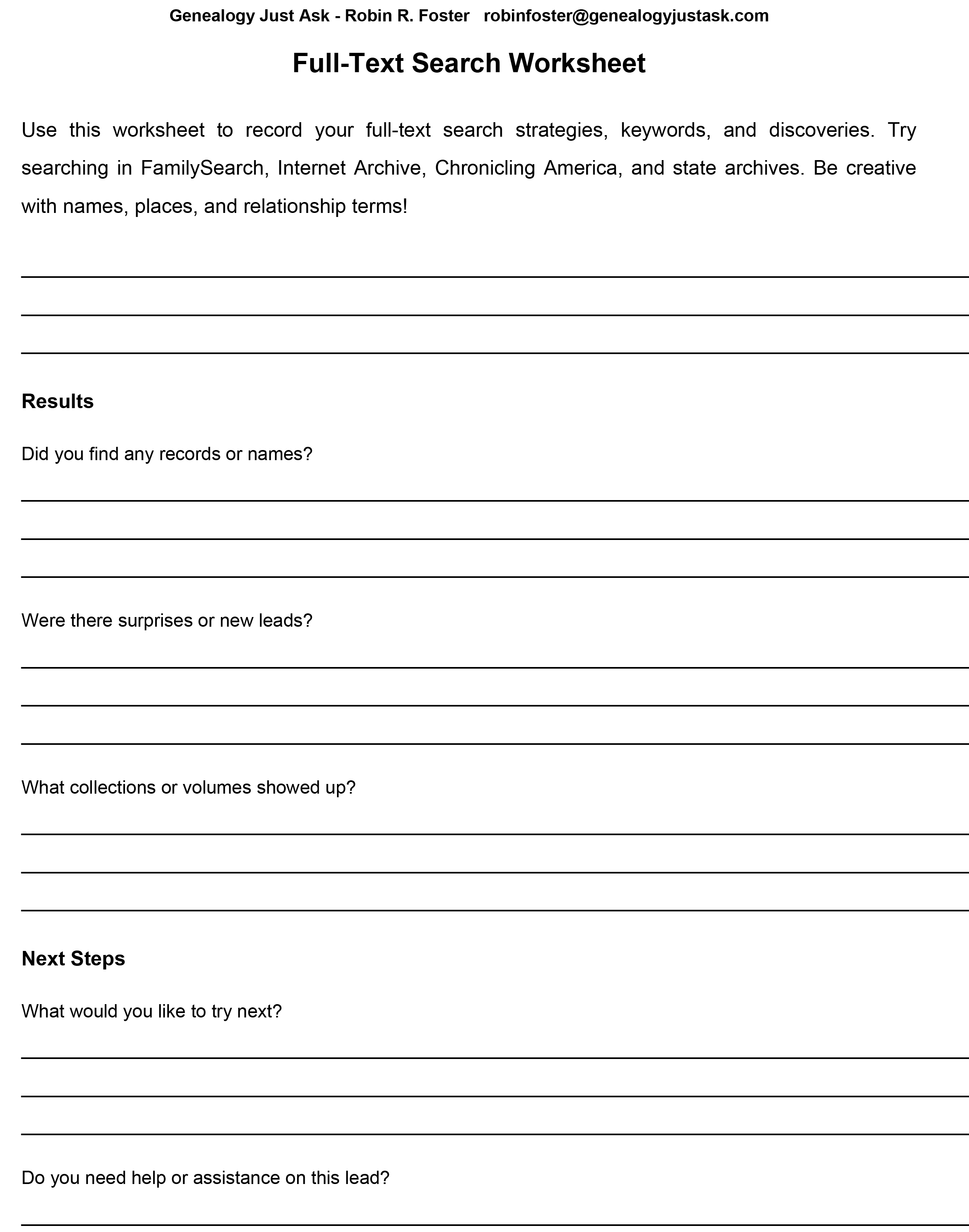 🔍 Full-Text Search Strategy Guide