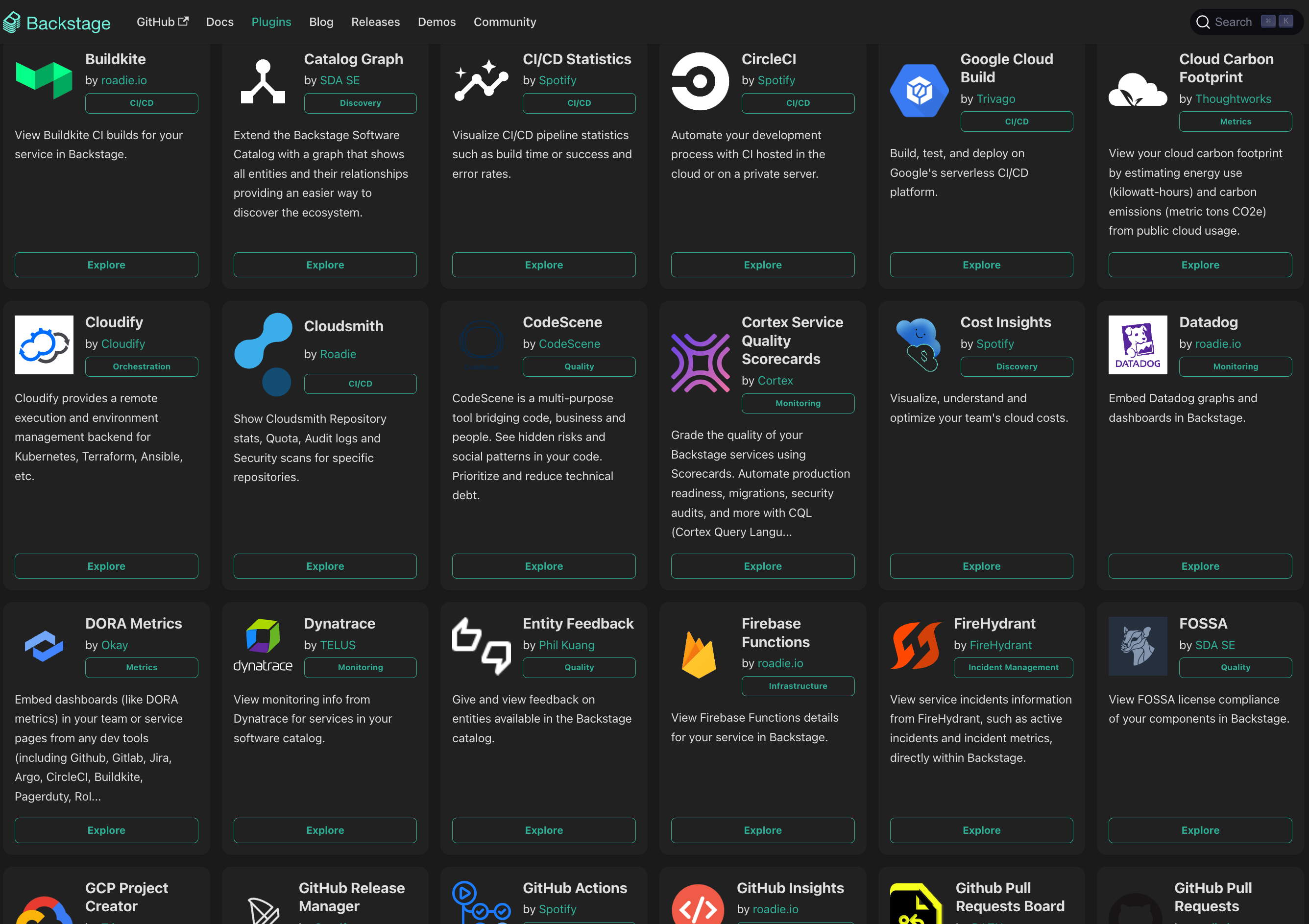 Backstage: an Open-Source Developer Portal
