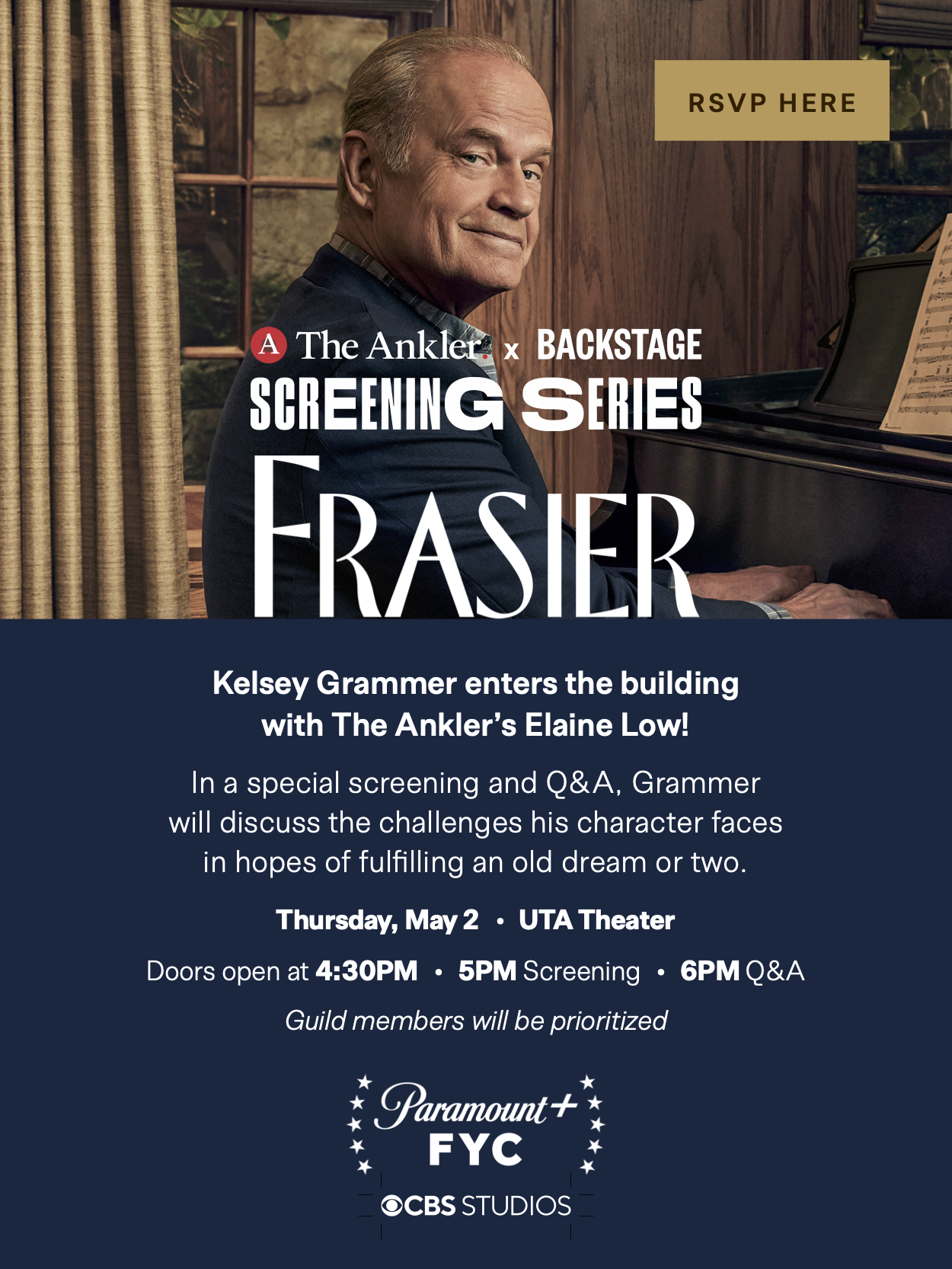 Join Kelsey Grammer Tomorrow Night - The Ankler