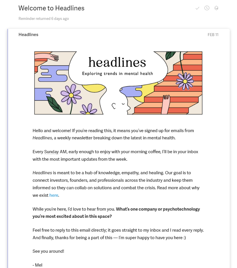 Crafting an effective Welcome Email - Linda's Substack