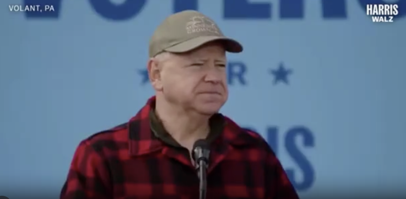 Here's Your Boy Tim Walz Clowning On Old Dumbstupid Pudding Brain ...