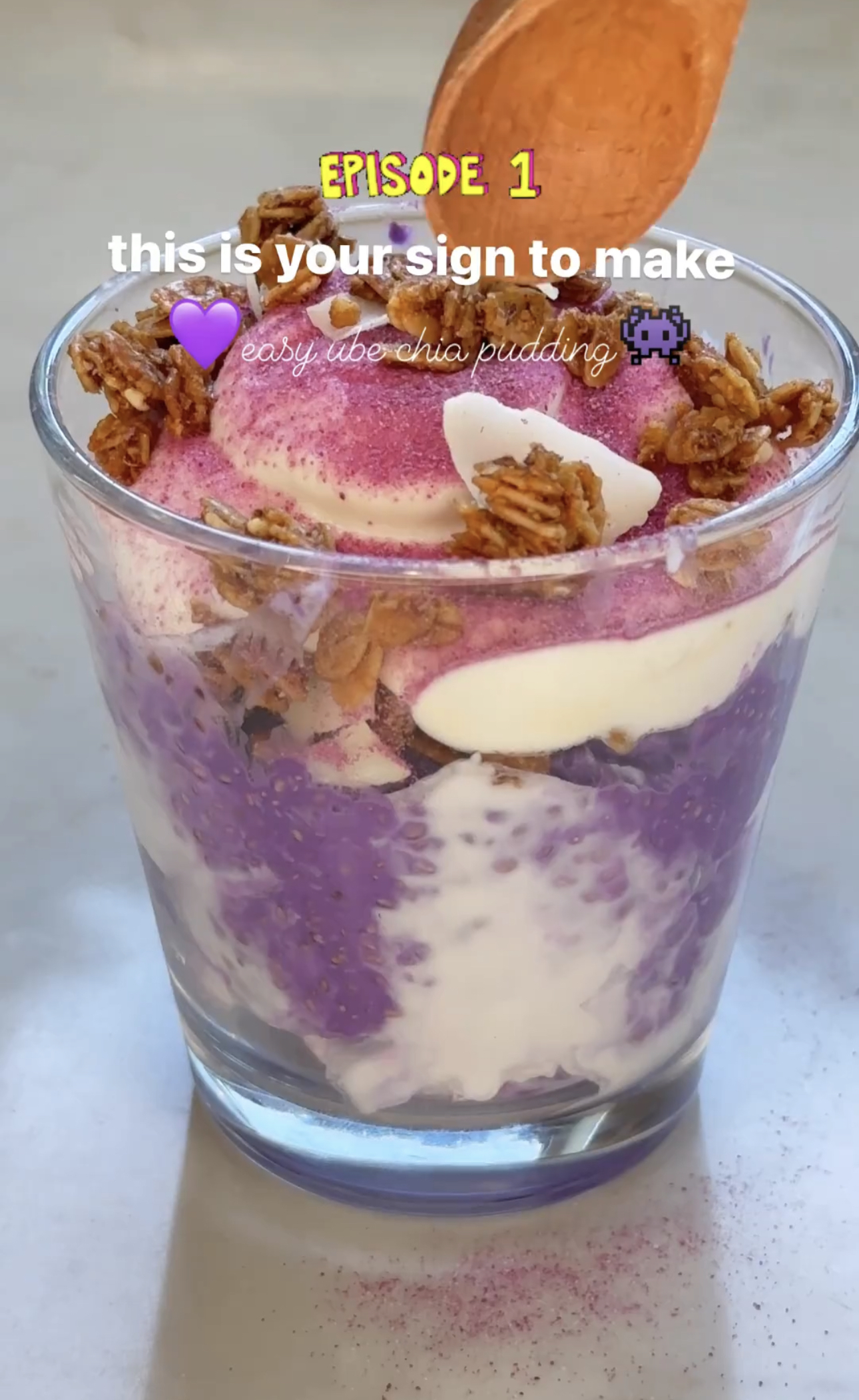 easy eats with kat #001: 'ube tiramisu' chia pudding recipe and reflection