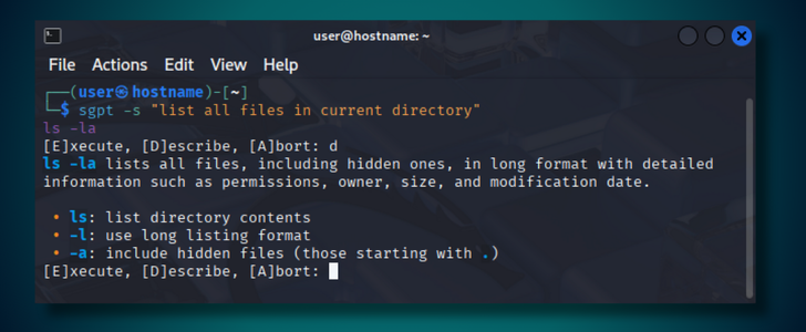 ShellGPT (SGPT): AI-Powered Command-Line Productivity Tool
